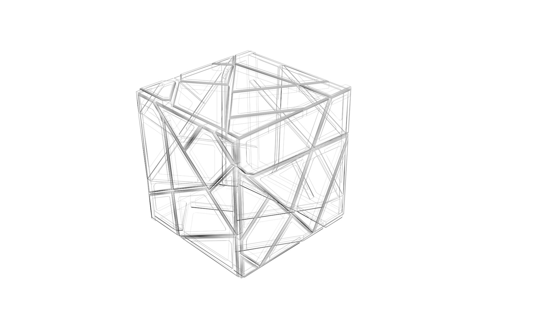 Ghost Cube Model - TurboSquid 1698260