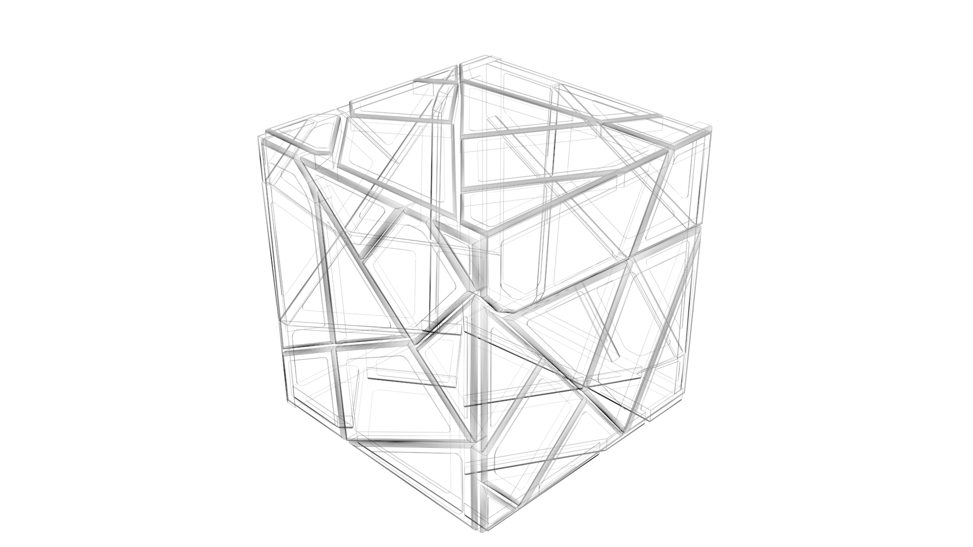 Ghost Cube Model - TurboSquid 1698260