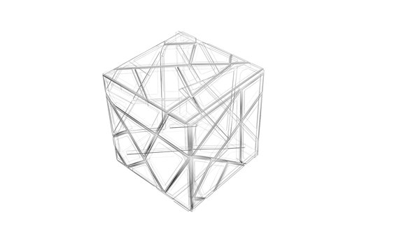 Ghost cube model - TurboSquid 1698260