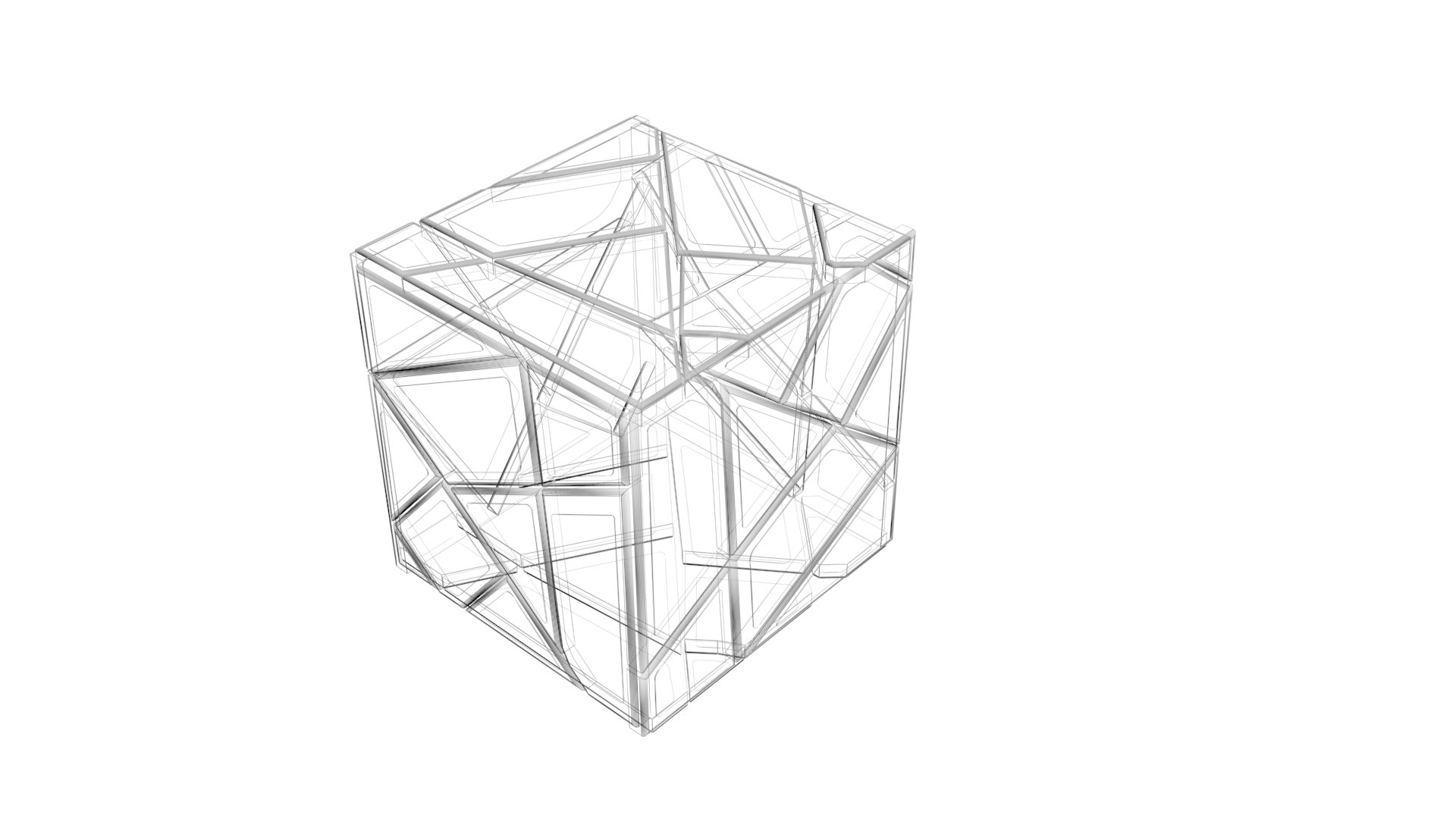 Ghost Cube Model - TurboSquid 1698260