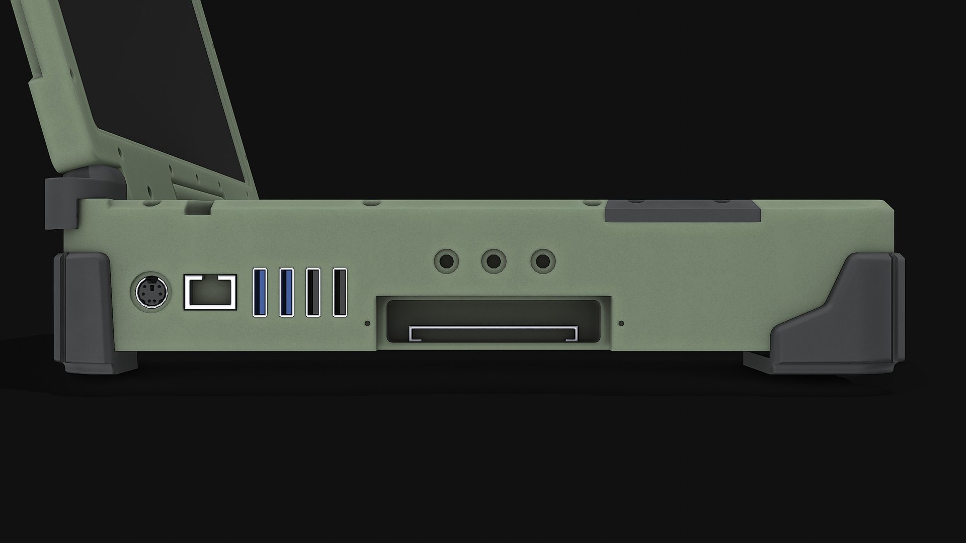 Rocky RK12 Army Laptop 3D - TurboSquid 2235212