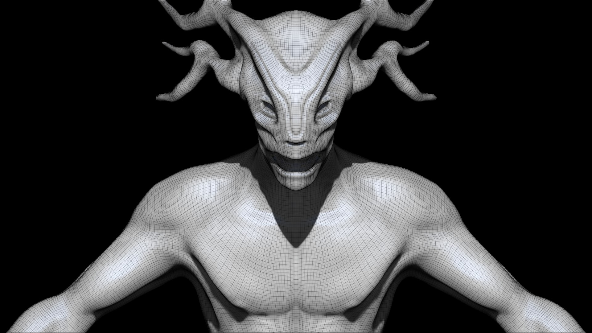 3D Model Antler Man Human Deer Centaur - Base - TurboSquid 2070566