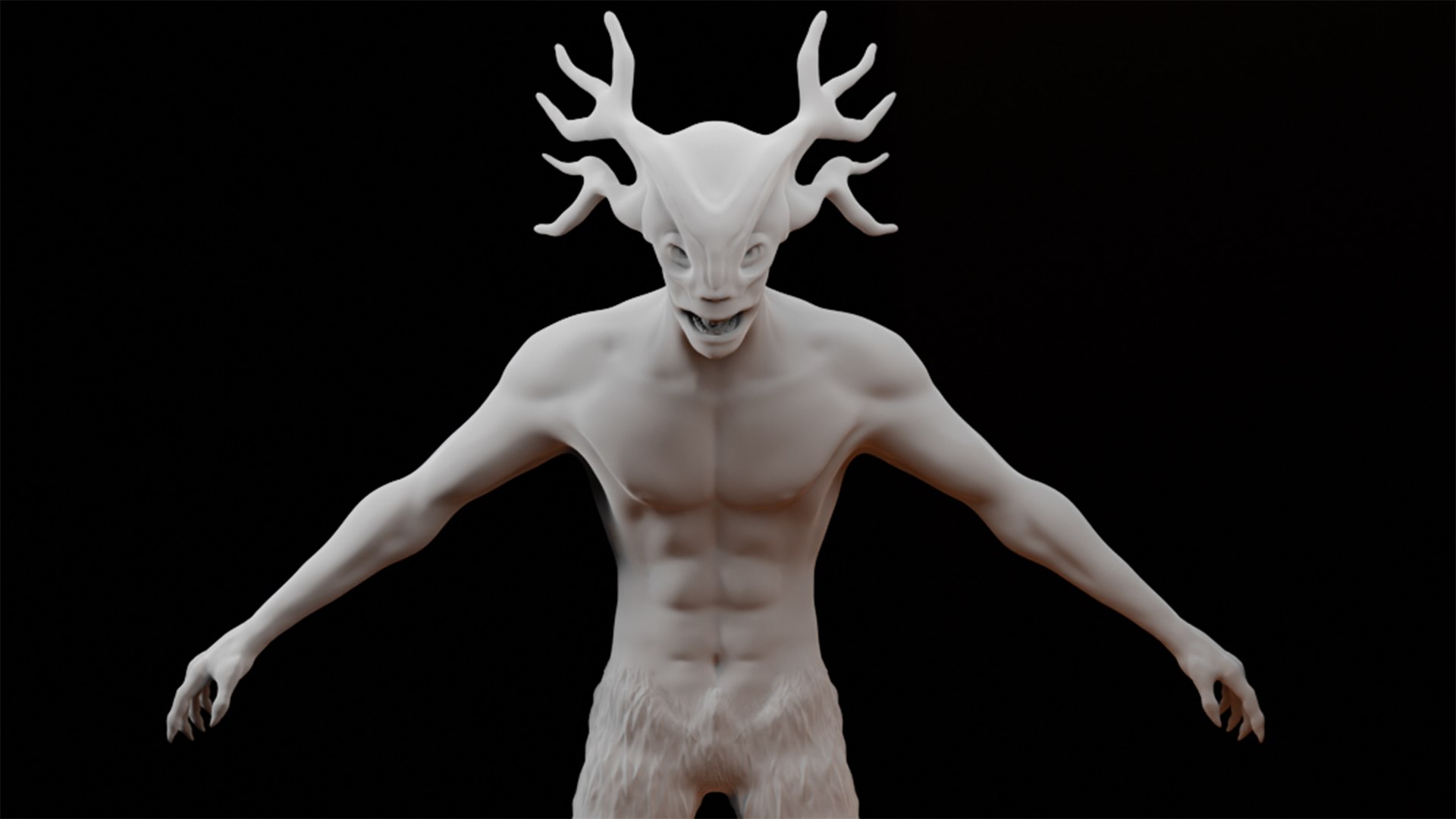 3D Model Antler Man Human Deer Centaur - Base - TurboSquid 2070566