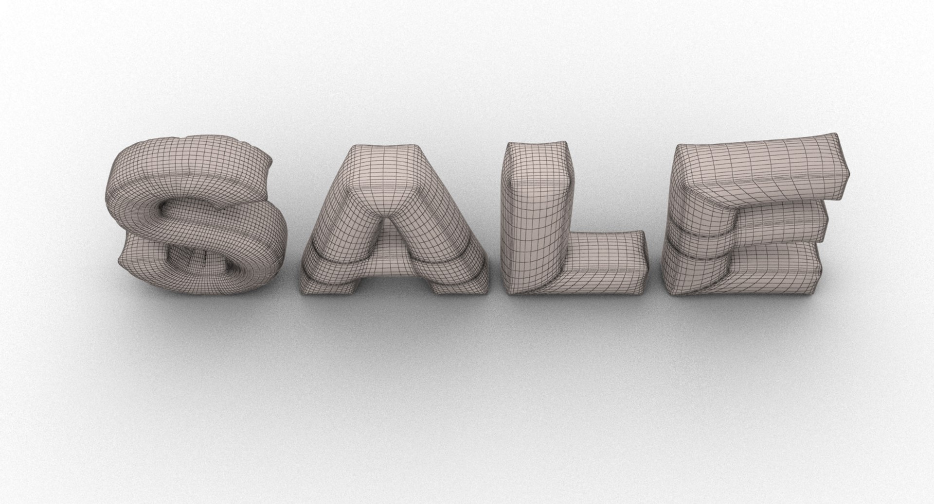 3D Model Sale Text Inflate - TurboSquid 1301559