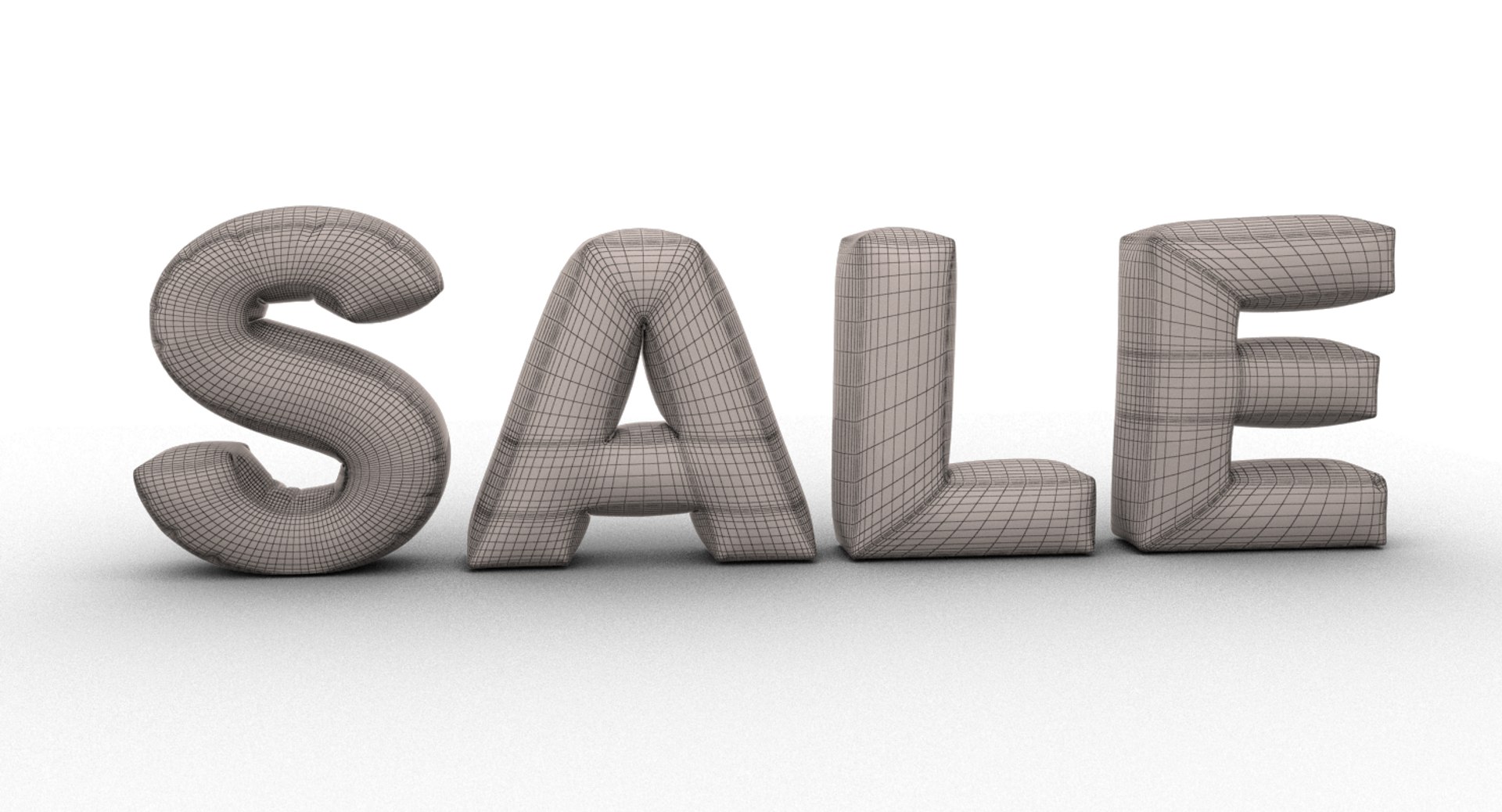 3D Model Sale Text Inflate - TurboSquid 1301559