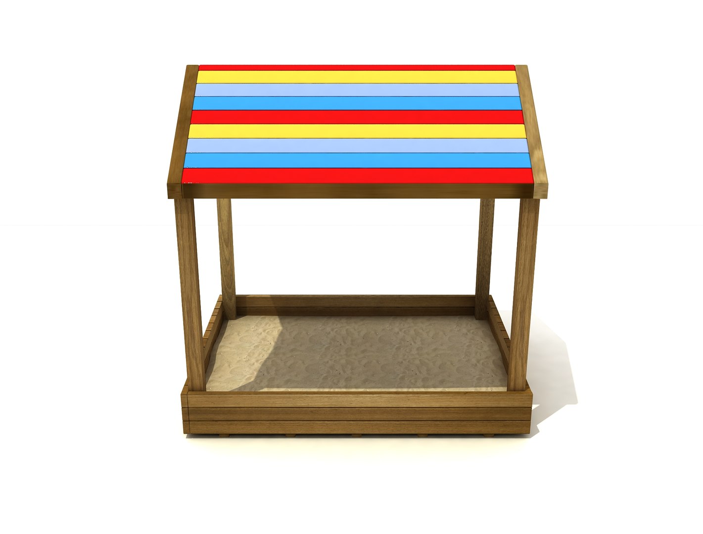 3D Wood Sand Pool - TurboSquid 1586303