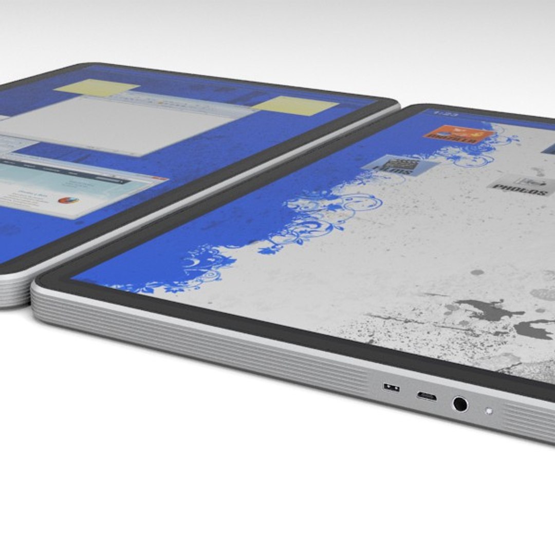 dual screen tablet 3d model
