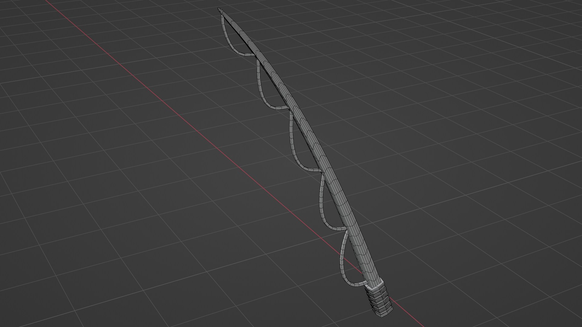 Low Poly Fishing Rod 3D Model - TurboSquid 1969432