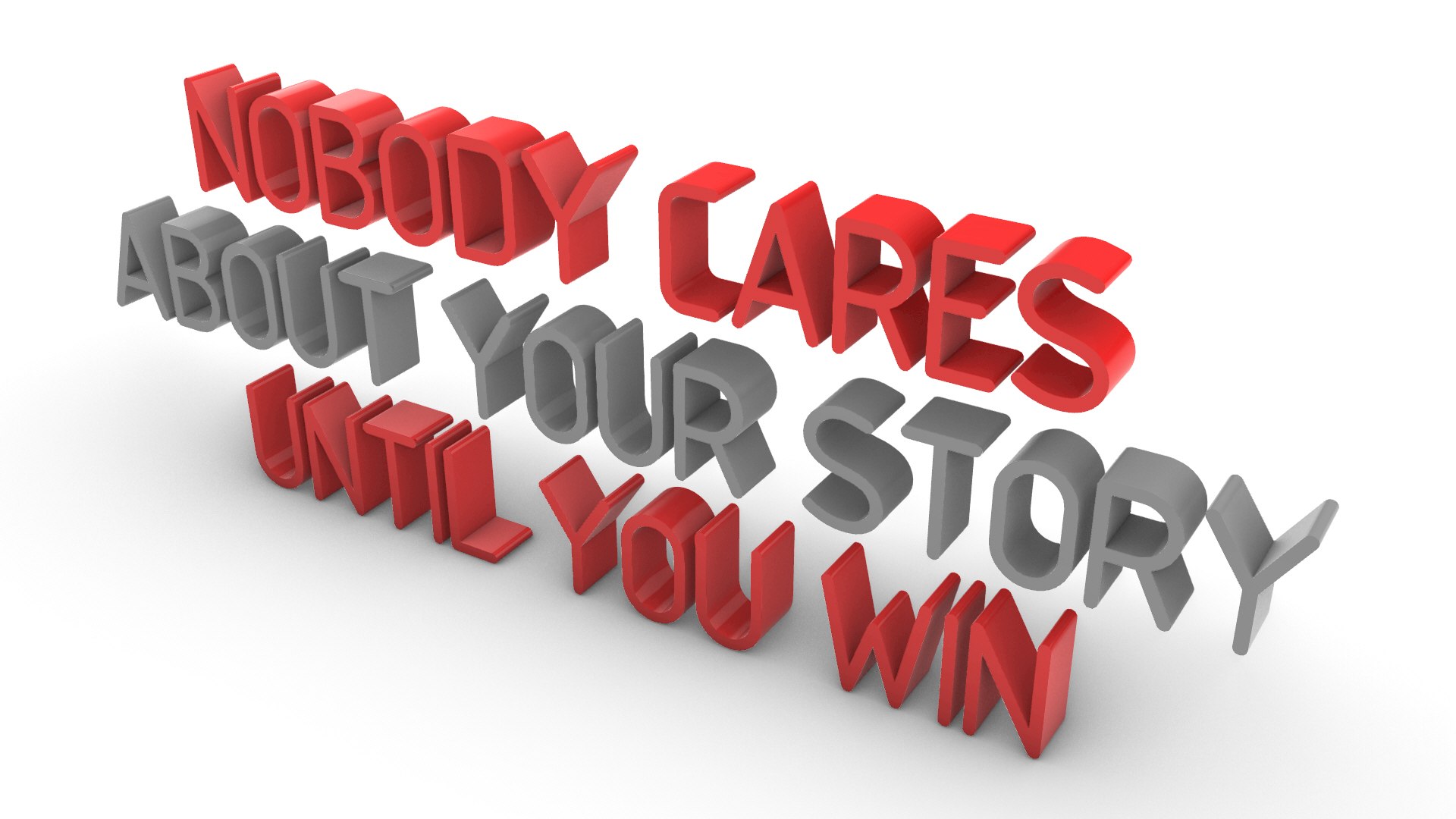 3D Model Nobody Cares 3d Text - TurboSquid 2384025