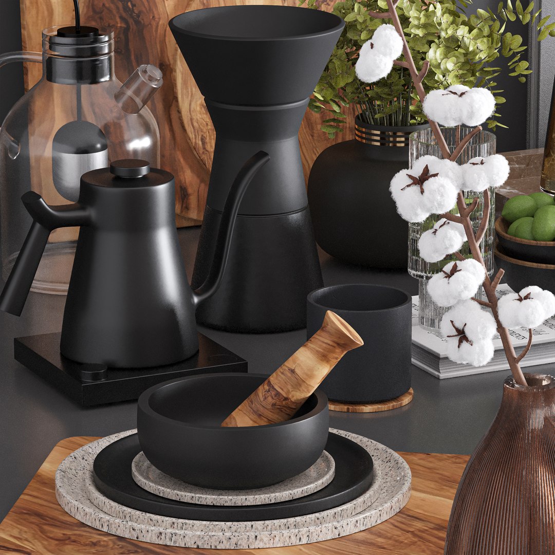 10 Kitchen Accessories Collection Vol 4 3D Model - TurboSquid 2002234