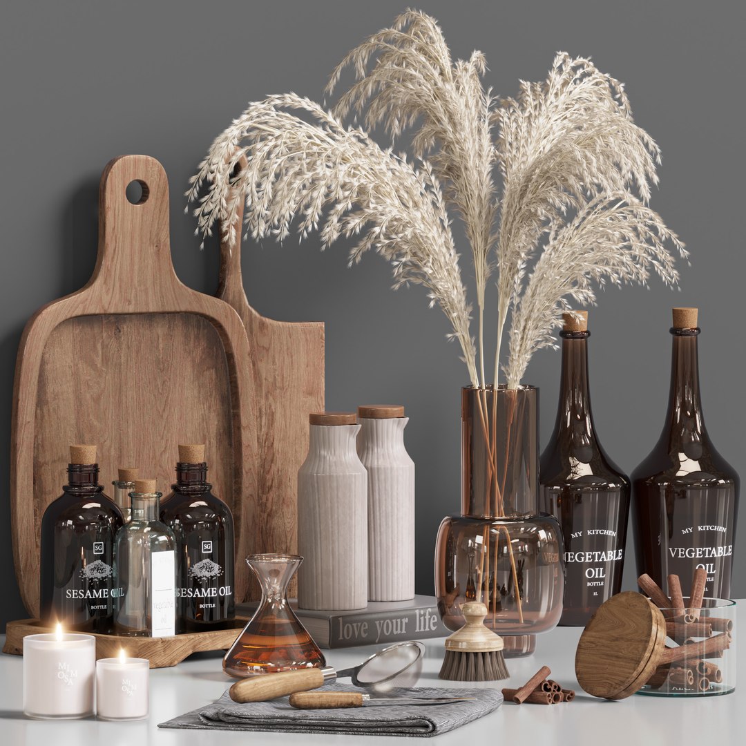 10 Kitchen Accessories Collection Vol 4 3D Model - TurboSquid 2002234