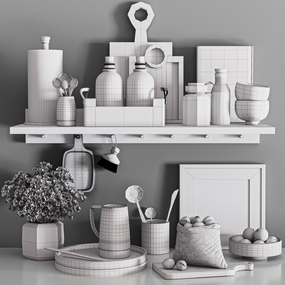 10 kitchen accessories collection vol 4 3D model - TurboSquid 2002234