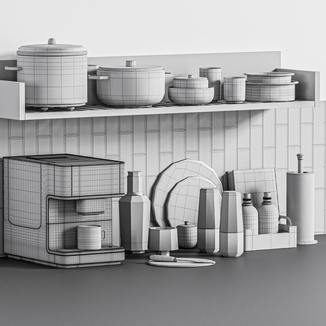 10 kitchen accessories collection vol 4 3D model - TurboSquid 2002234