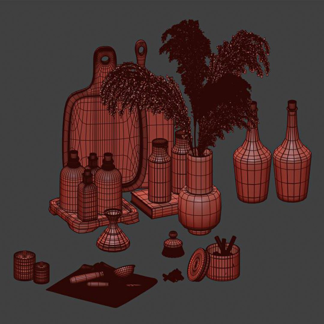 10 kitchen accessories collection vol 4 3D model - TurboSquid 2002234