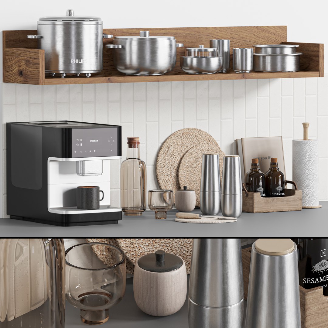 10 Kitchen Accessories Collection Vol 4 3D Model - TurboSquid 2002234