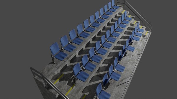 Free Stadium Seating 3D model - TurboSquid 1903570