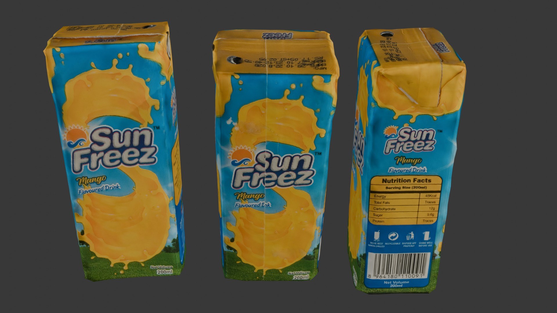 Mango Juice Box 3D Scan 3D Model - TurboSquid 2408411