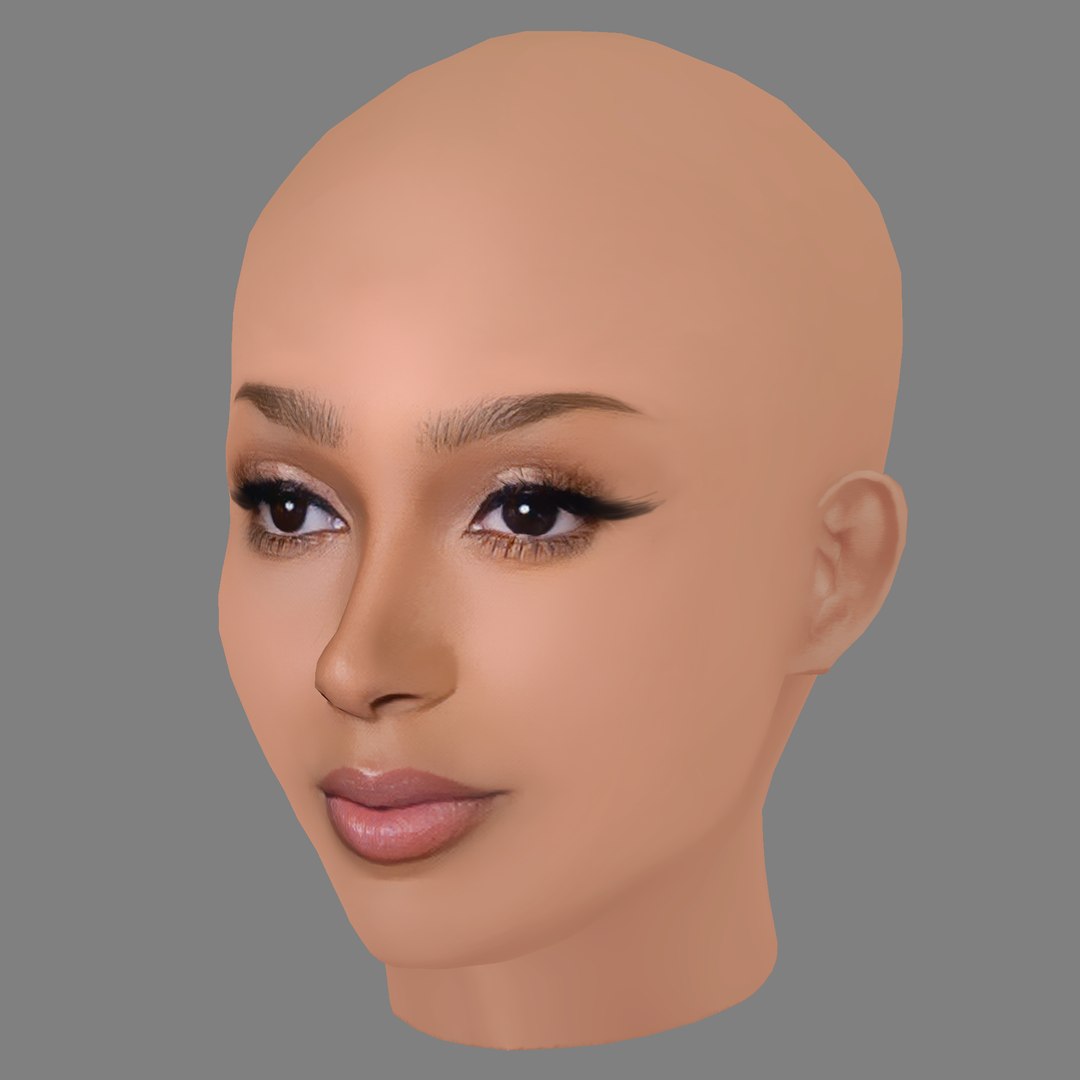 3D Doja Cat Head - No Hair - Low Poly Head For Game Model - TurboSquid ...