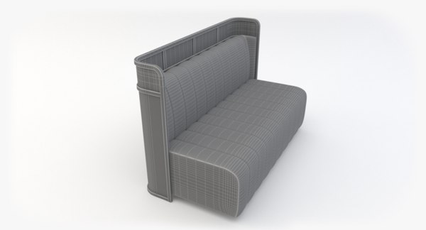 3D restaurant booth model - TurboSquid 1507246