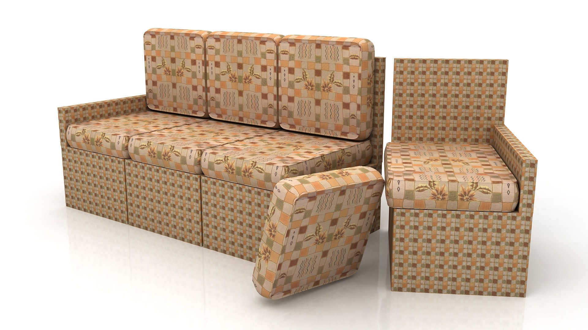 Sofa 3ds Max 2014 - Vray 3D Model - TurboSquid 1761692