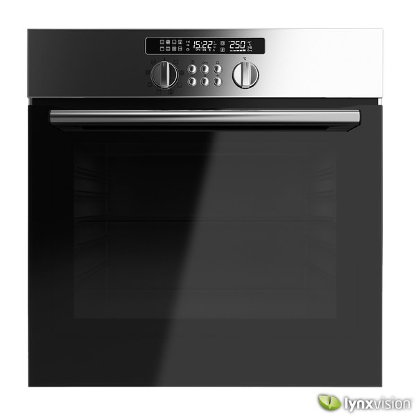 3d built-in single electric oven model