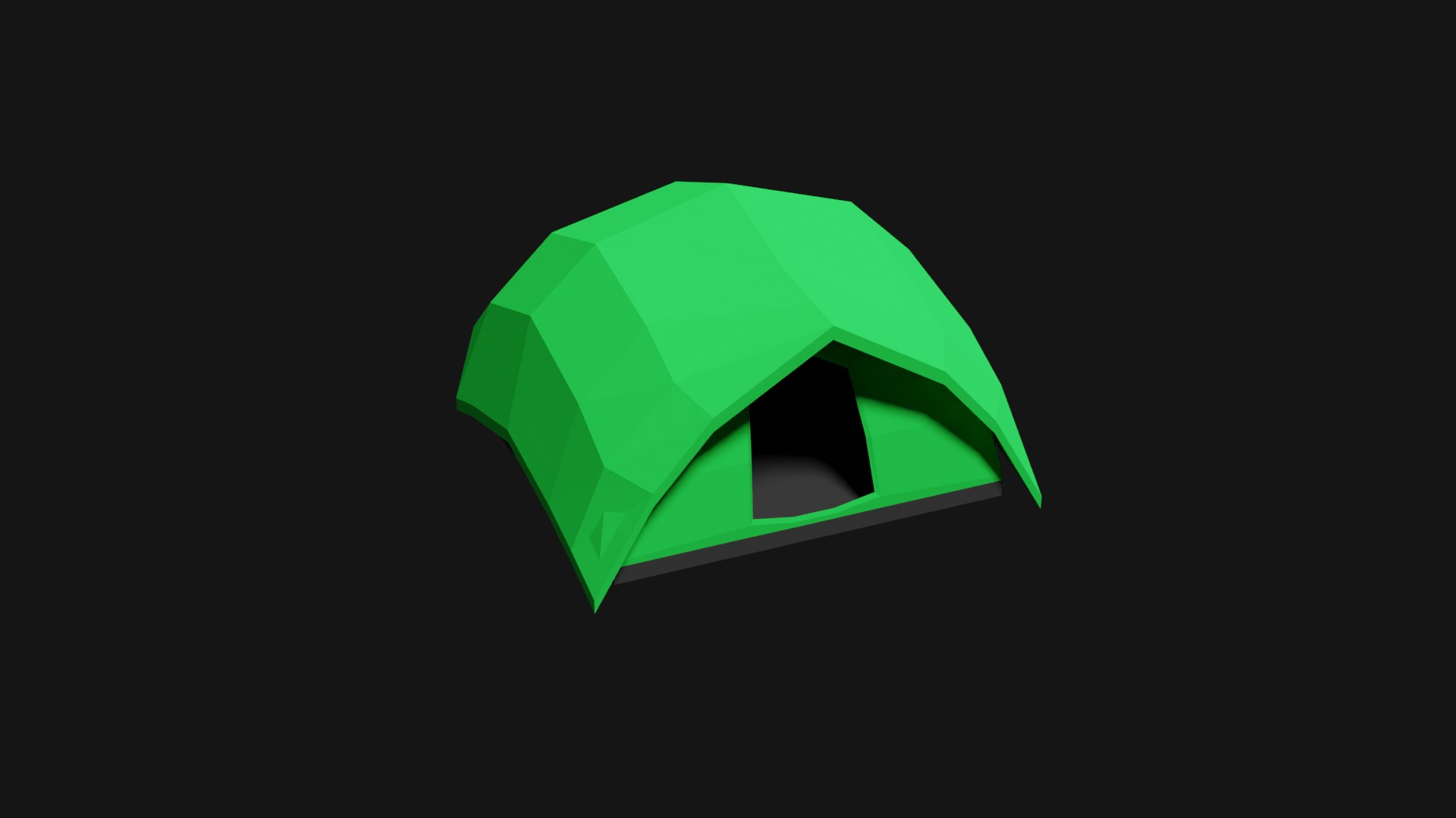 Lowpoly Camping Tent 3D Model - TurboSquid 1858557