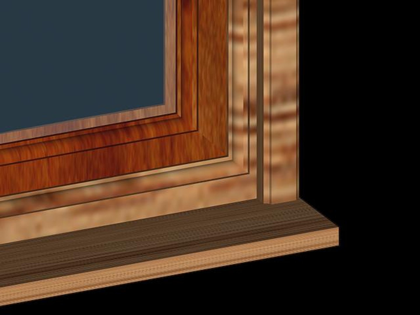 3d Model Half Window