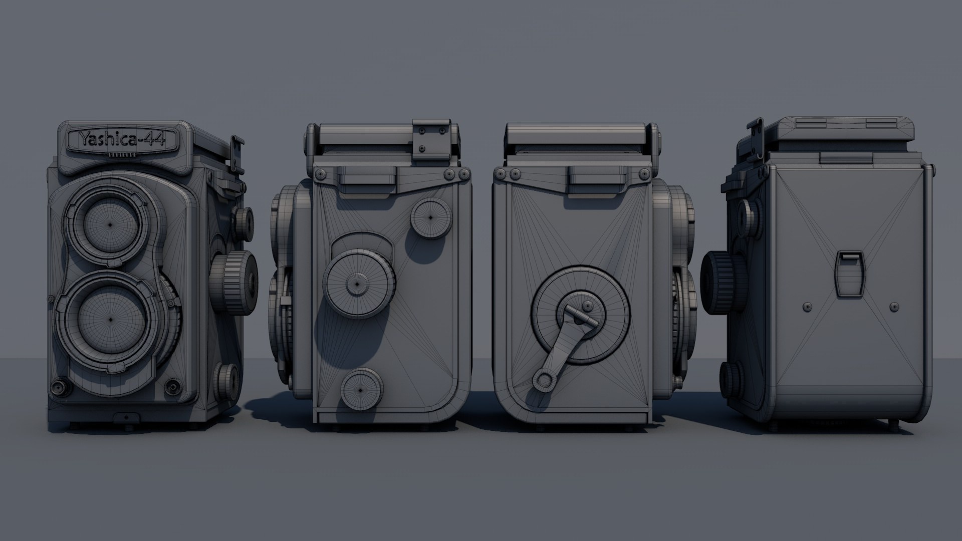 Yashica 44 3D Model - TurboSquid 1730770