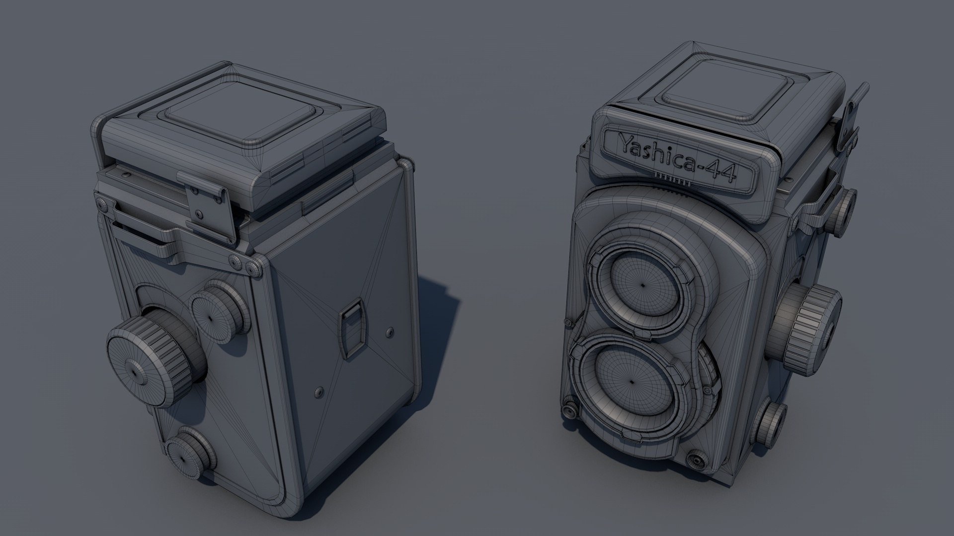Yashica 44 3D Model - TurboSquid 1730770