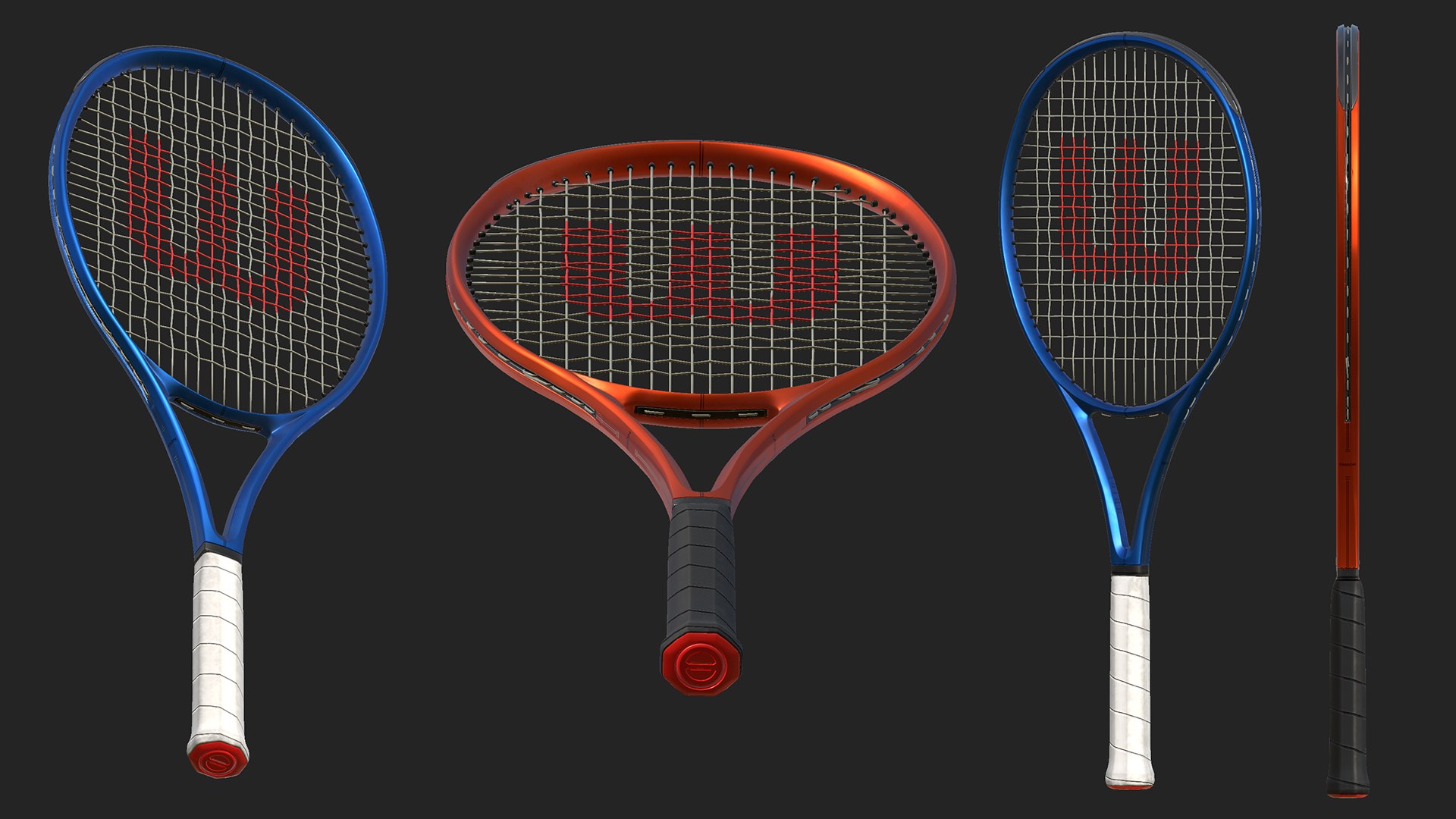 Free 3D Model Tennis Racket 3D Model Realistic Sports Asset ...