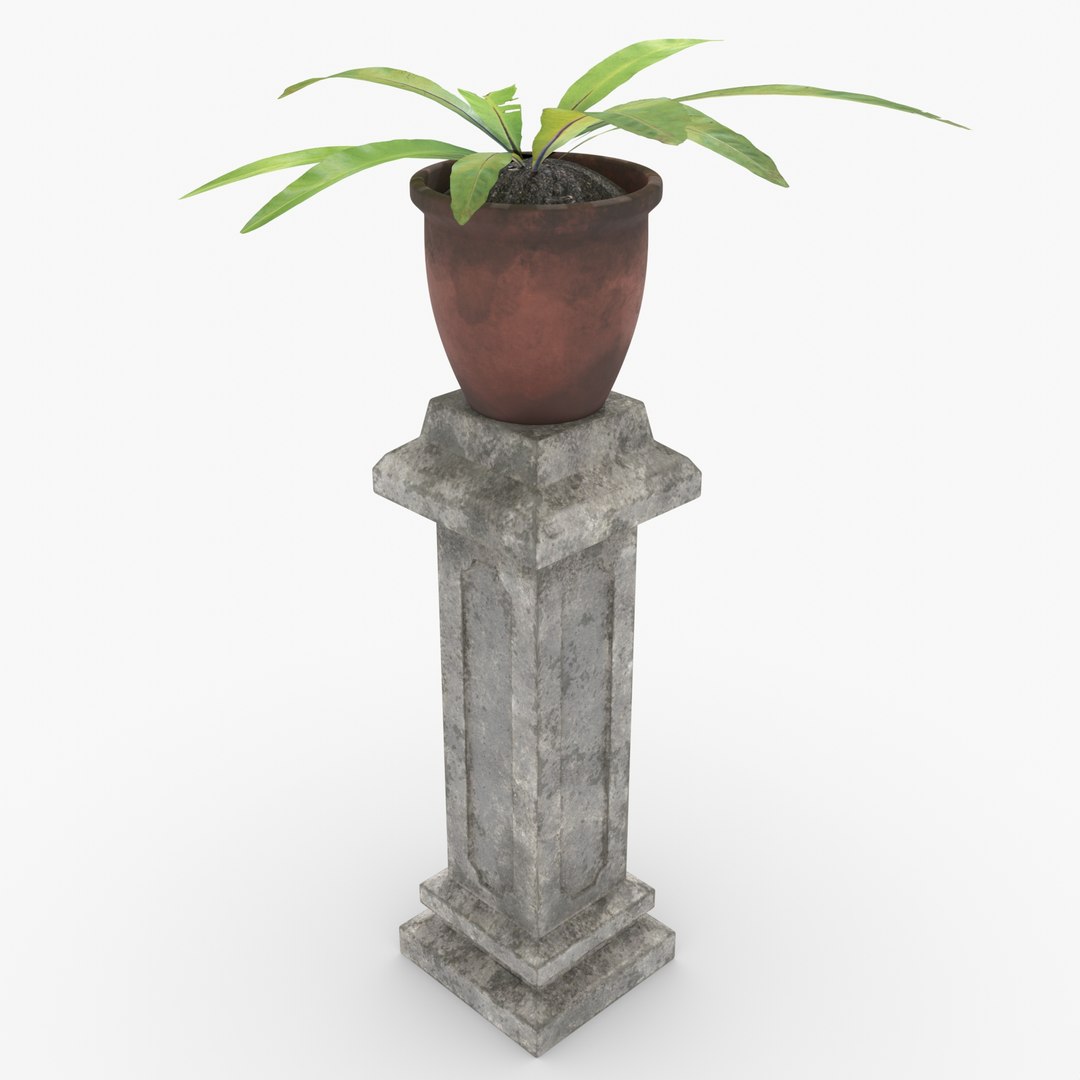 Garden Pedestal 3D Model - TurboSquid 1993548