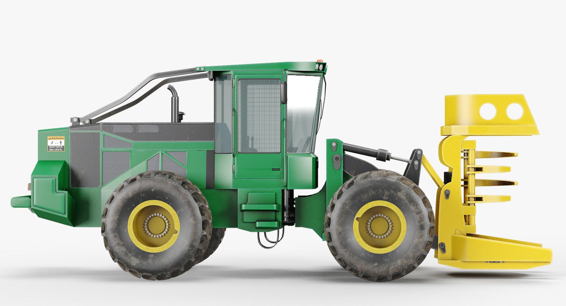 Feller Buncher 3D Model - TurboSquid 1293645