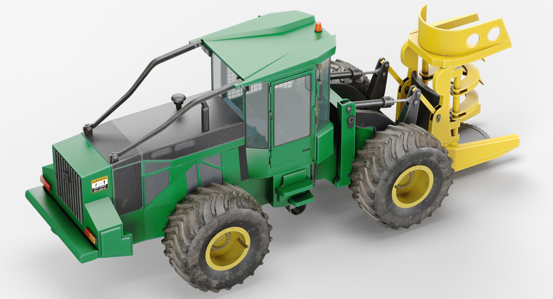 Feller Buncher 3D Model - TurboSquid 1293645