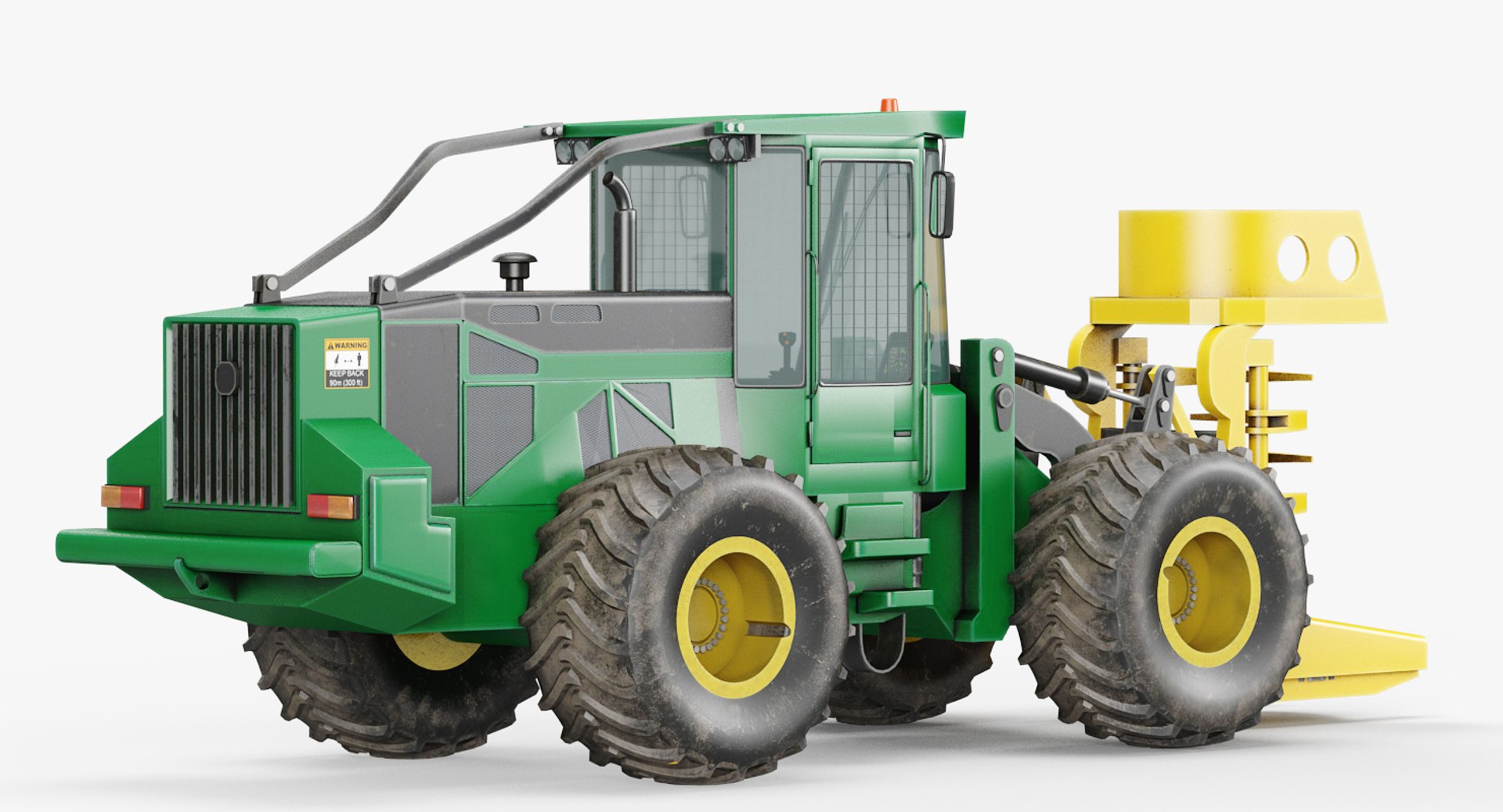 Feller Buncher 3D Model - TurboSquid 1293645