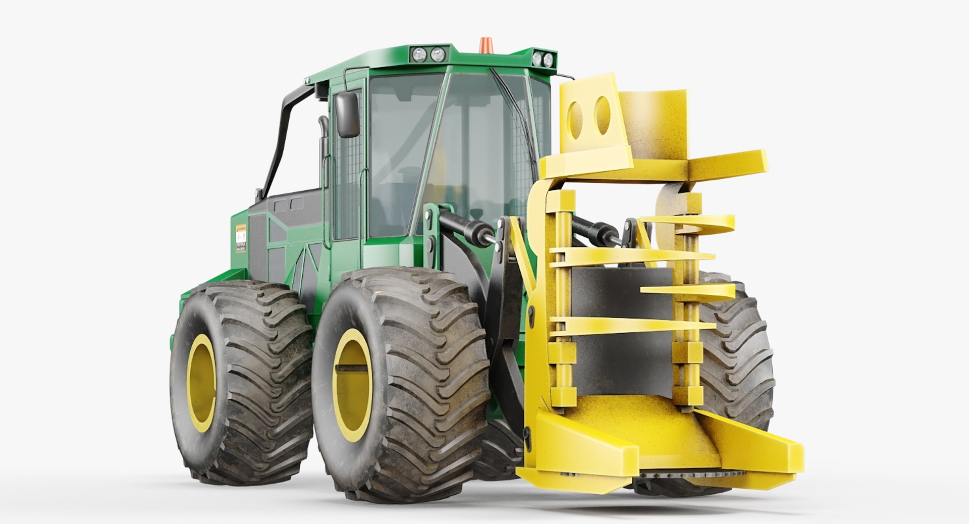 Feller Buncher 3D Model - TurboSquid 1293645