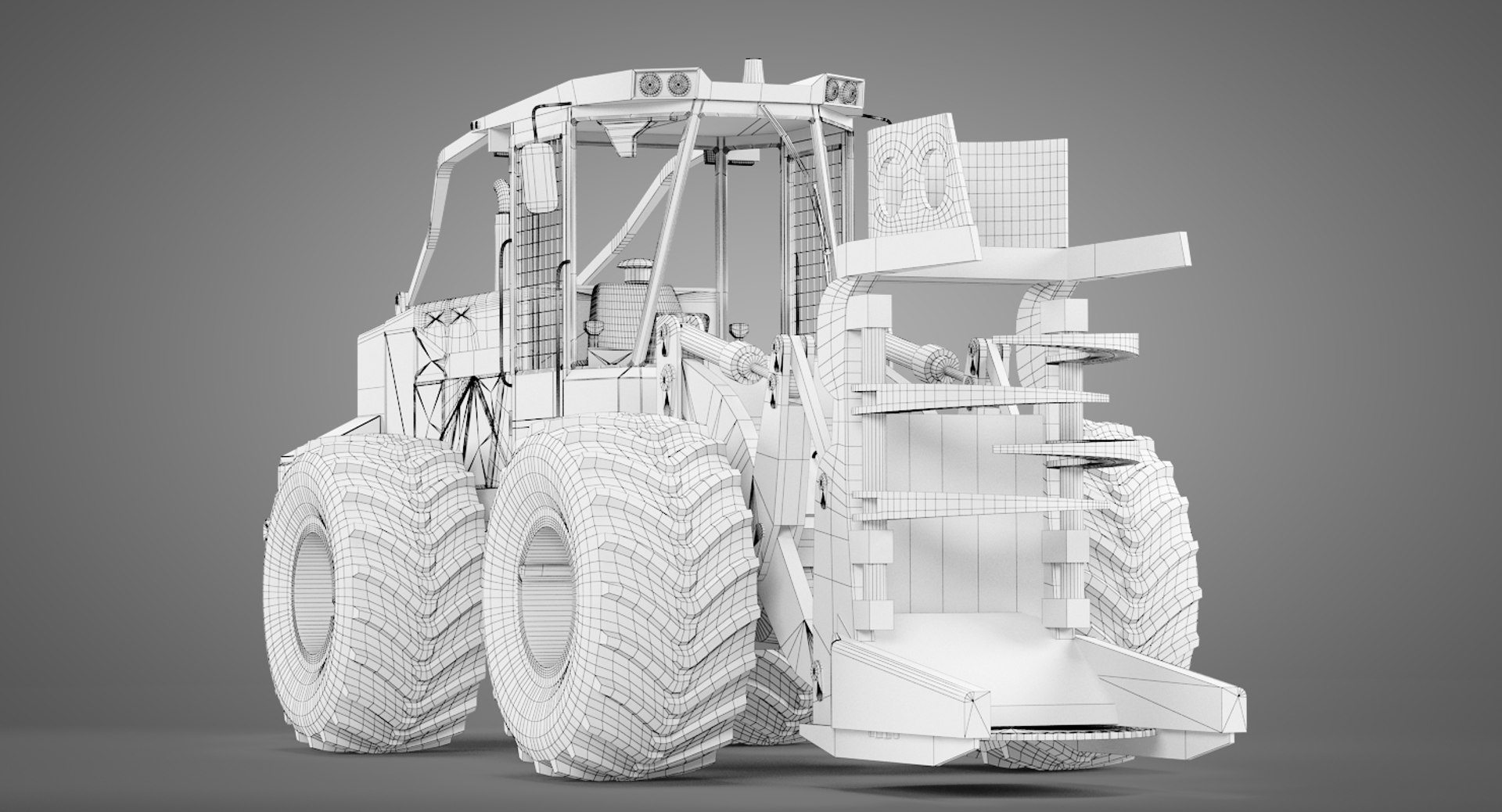 Feller Buncher 3D Model - TurboSquid 1293645