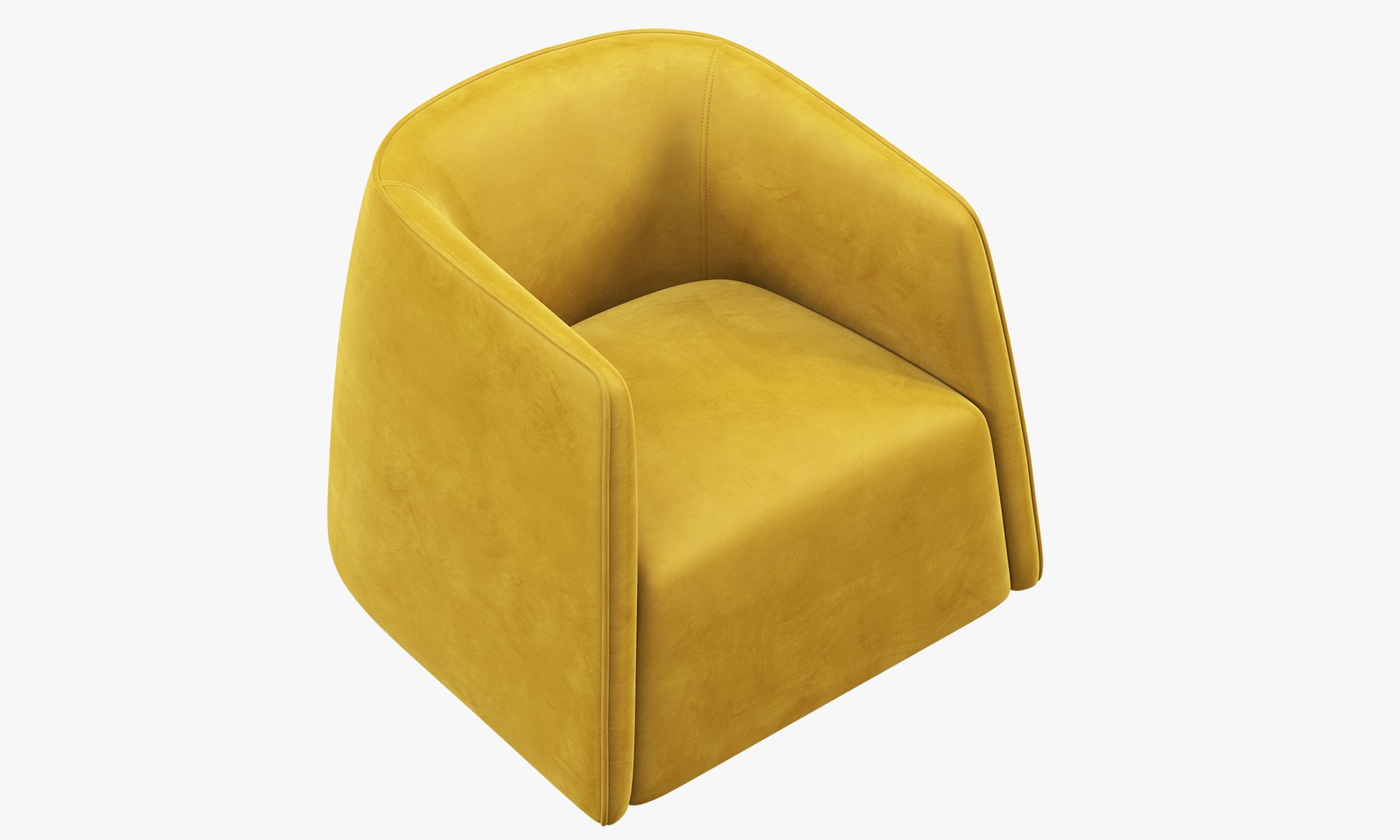 3D Joss And Main Yoren Upholstered Barrel Chair - TurboSquid 2067877