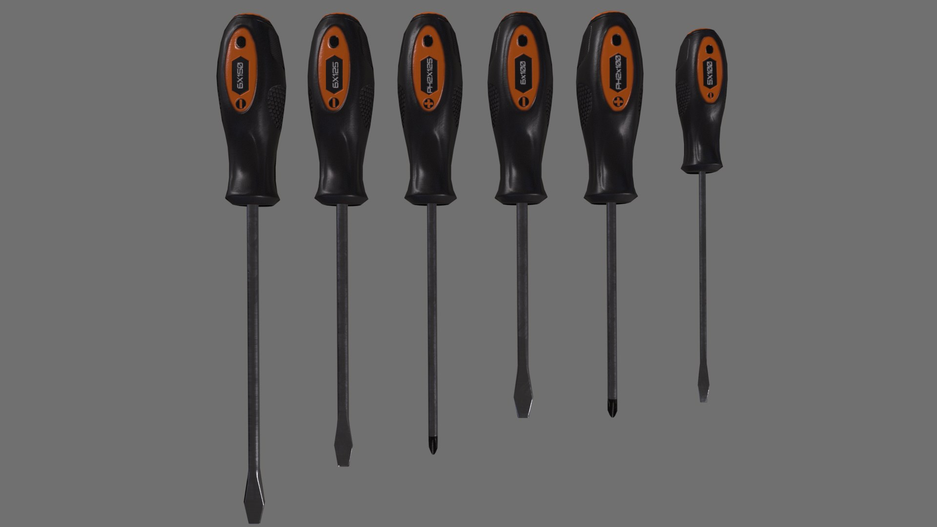 Screwdriver Set model - TurboSquid 2027268