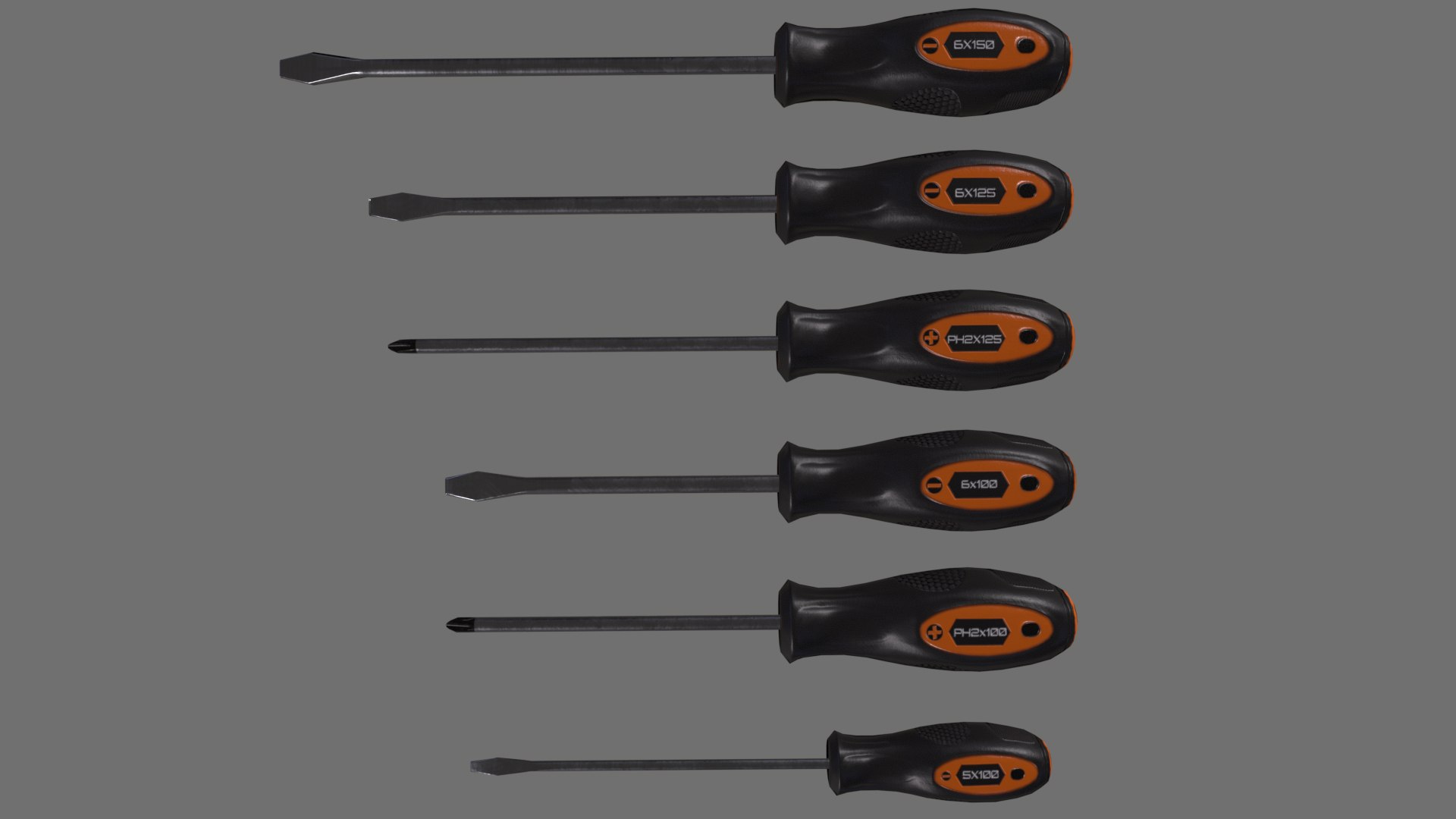 Screwdriver Set model - TurboSquid 2027268