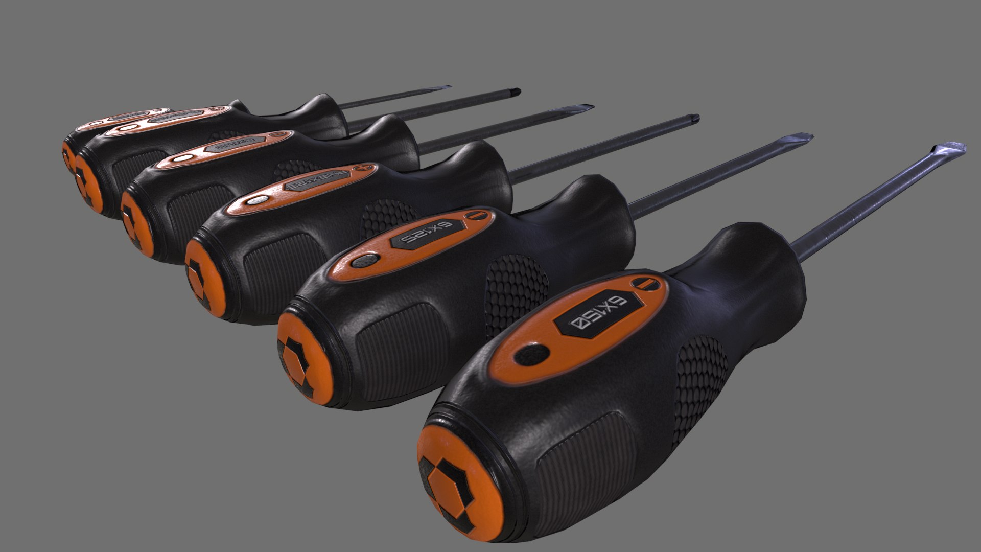 Screwdriver Set model - TurboSquid 2027268