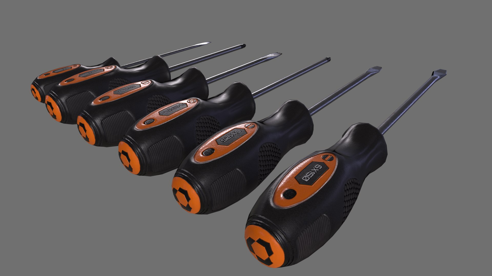 Screwdriver Set model - TurboSquid 2027268
