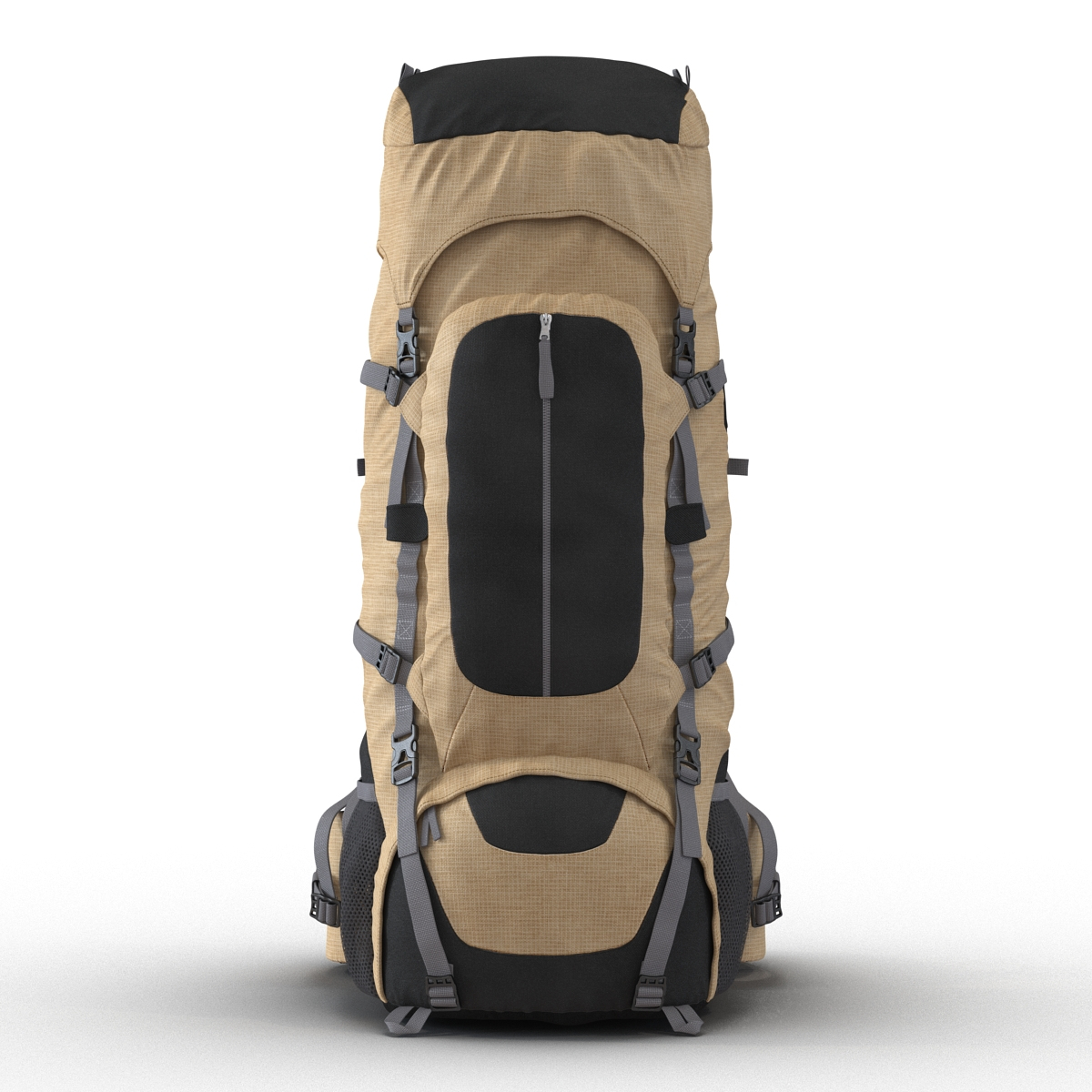 3d model large camping backpack generic