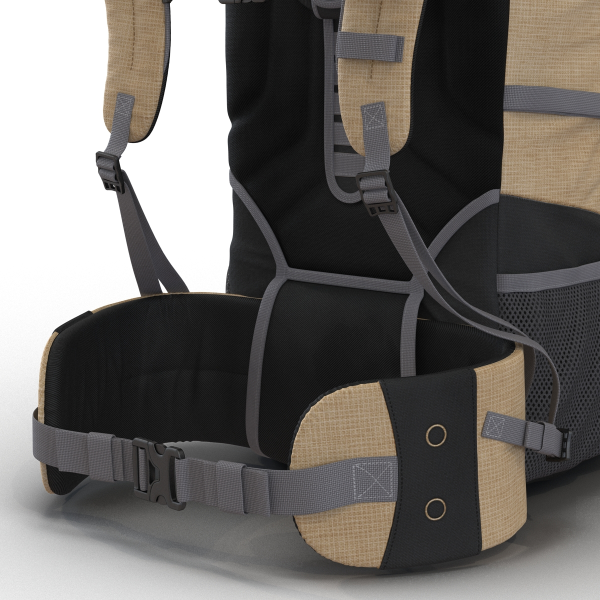 3d model large camping backpack generic