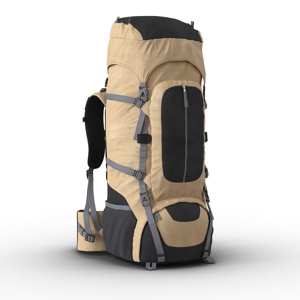 3d model large camping backpack generic