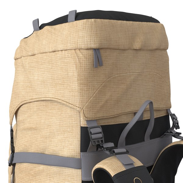 3d model large camping backpack generic