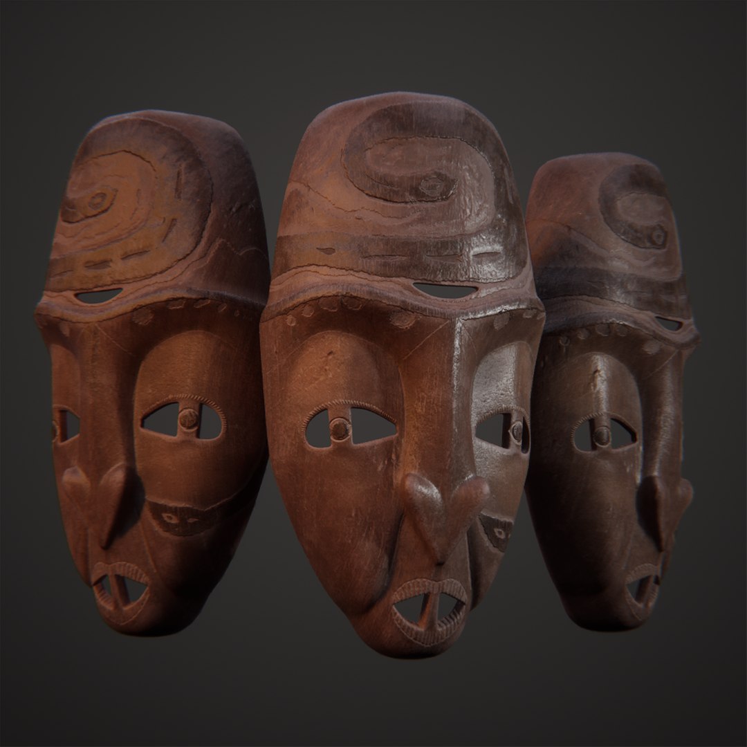 3D Voodoo Mask Model - TurboSquid 1901639
