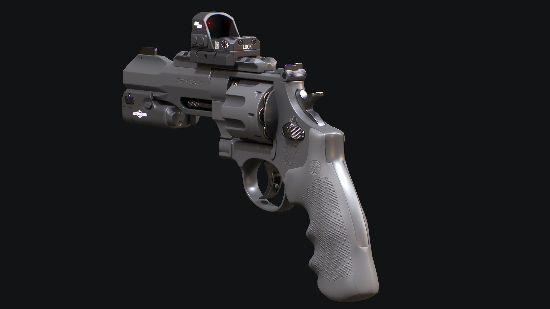 3D 357 Magnum Game Ready - TurboSquid 2011571