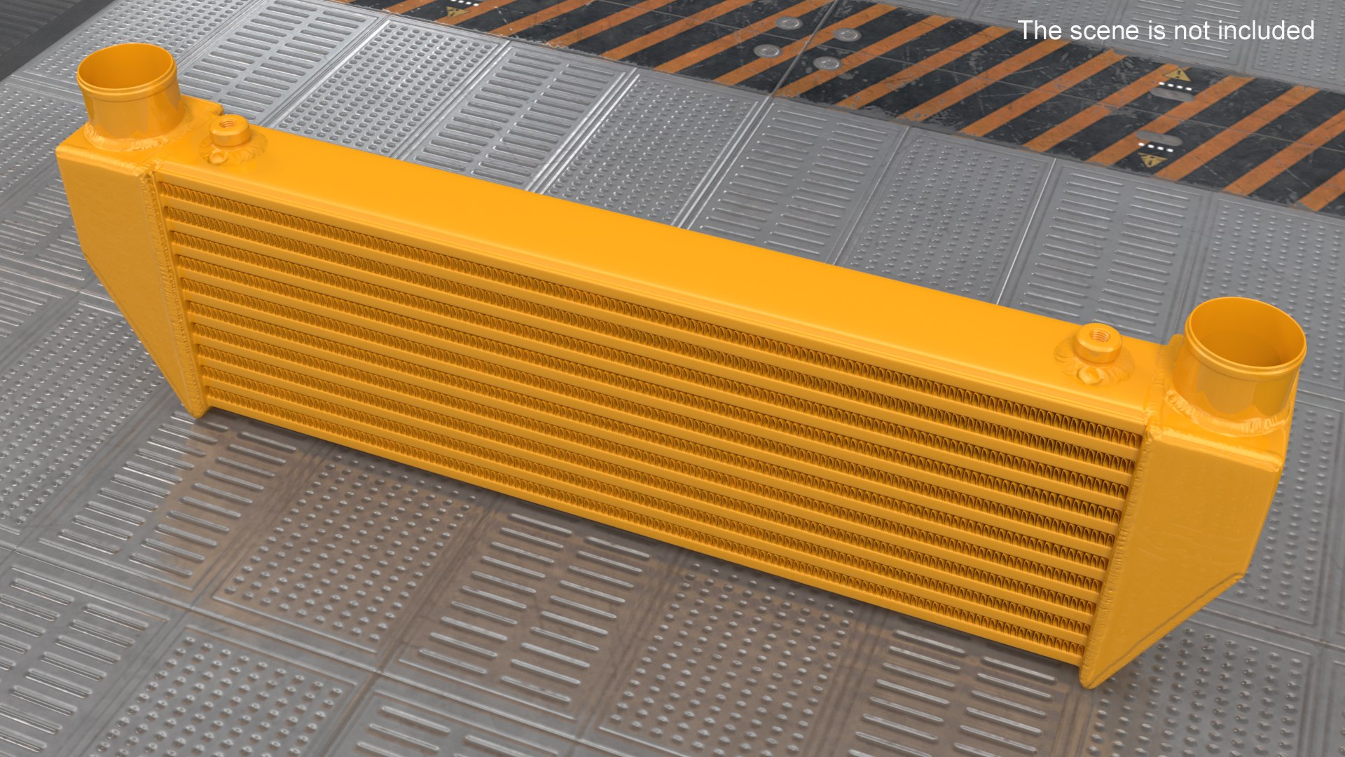 Mishimoto Gold Car Intercooler Up Side Pipes 3D - TurboSquid 1929780