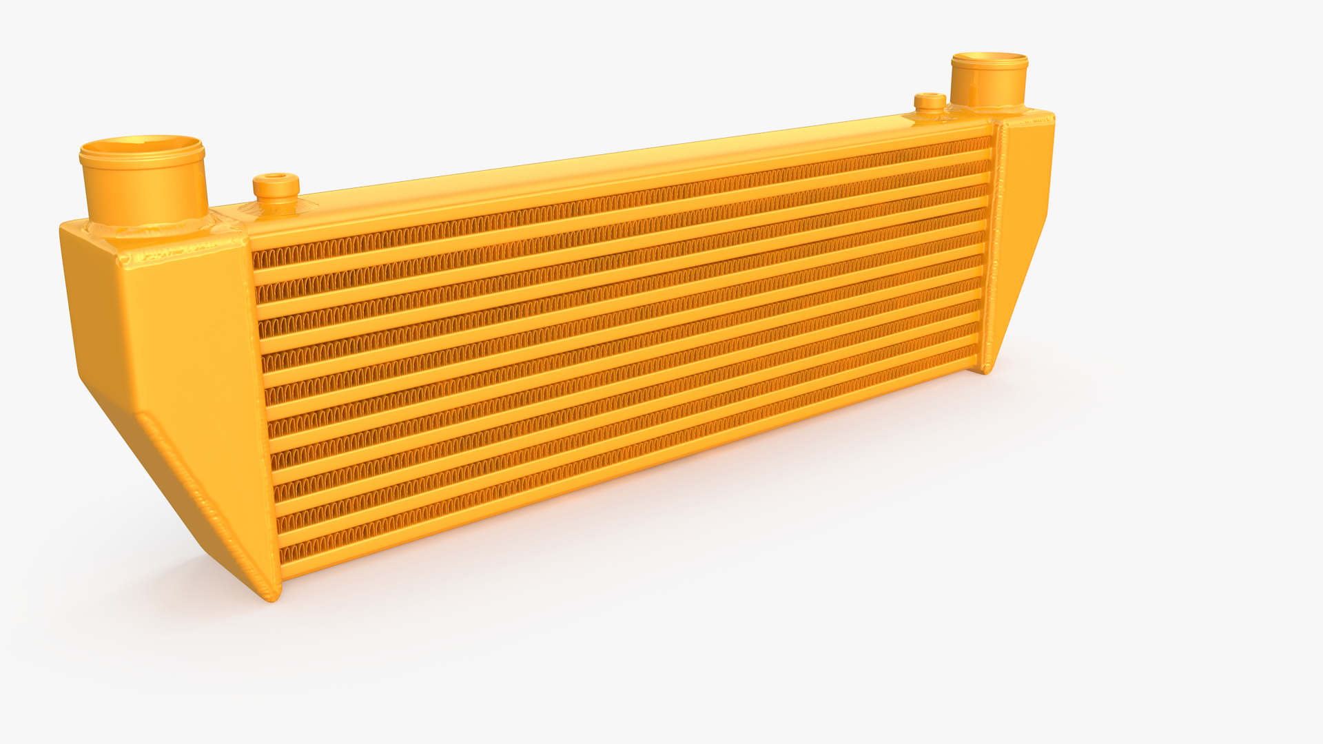 Mishimoto Gold Car Intercooler Up Side Pipes 3D - TurboSquid 1929780