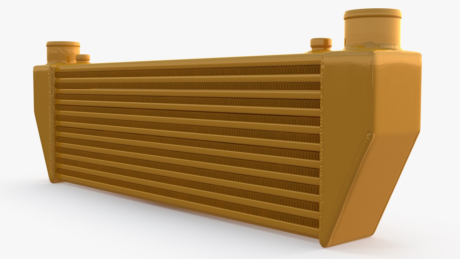 Mishimoto Gold Car Intercooler Up Side Pipes 3D - TurboSquid 1929780